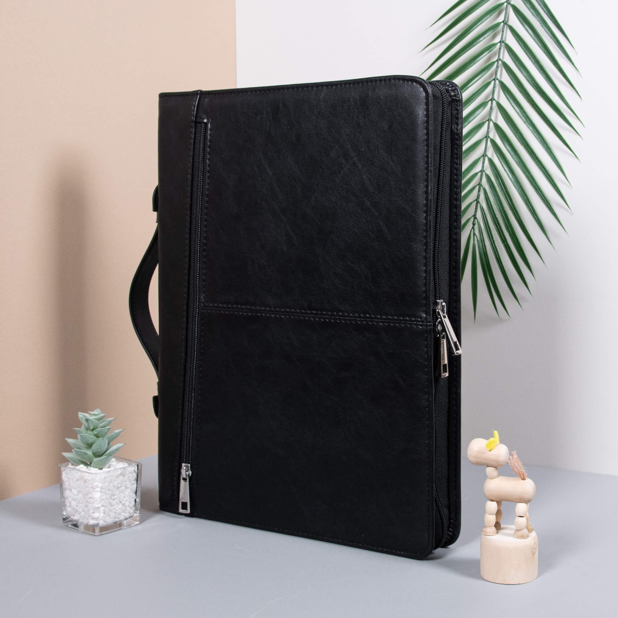 Personalized Vegan Leather Portfolio, Office A4 Notepad Holder With ...