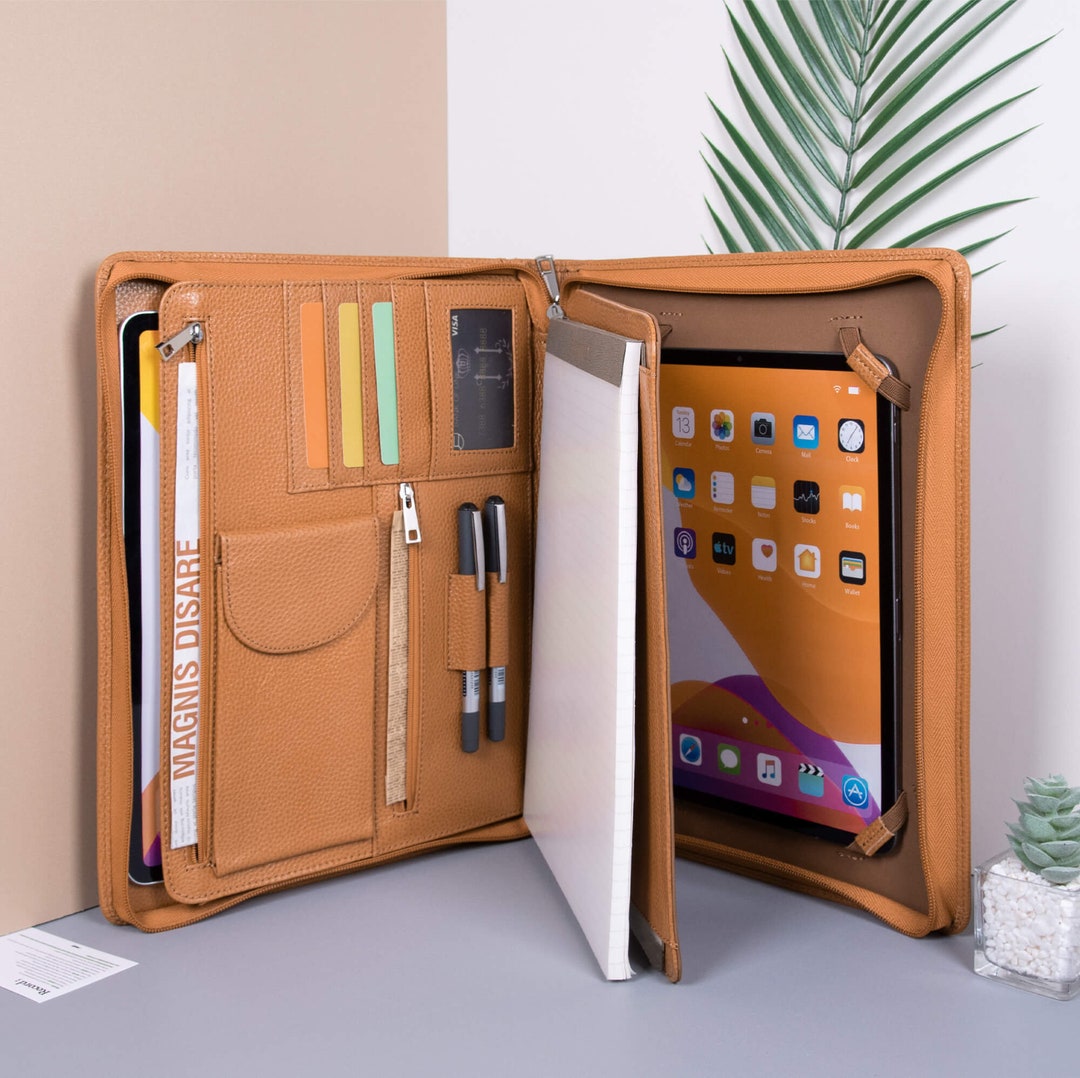 Personalized Brown Full Cowhide Leather Portfolio,genuine Leather ...