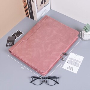 Personalized Pu Leather Portfolio Cover,custom Leather Padfolio Folder ...