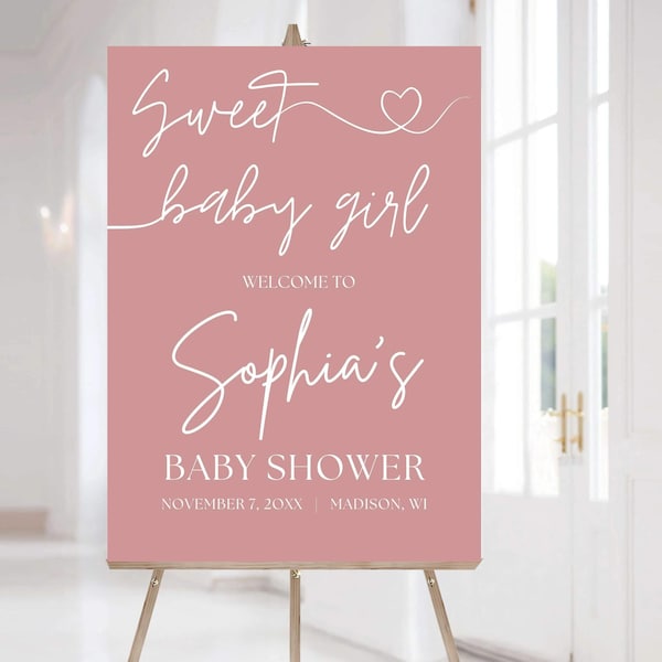 Baby Girl Welcome Signs - Etsy