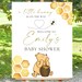 Classic Pooh Baby Shower Welcome Sign, Honey Bee Pooh Bear Poster ...