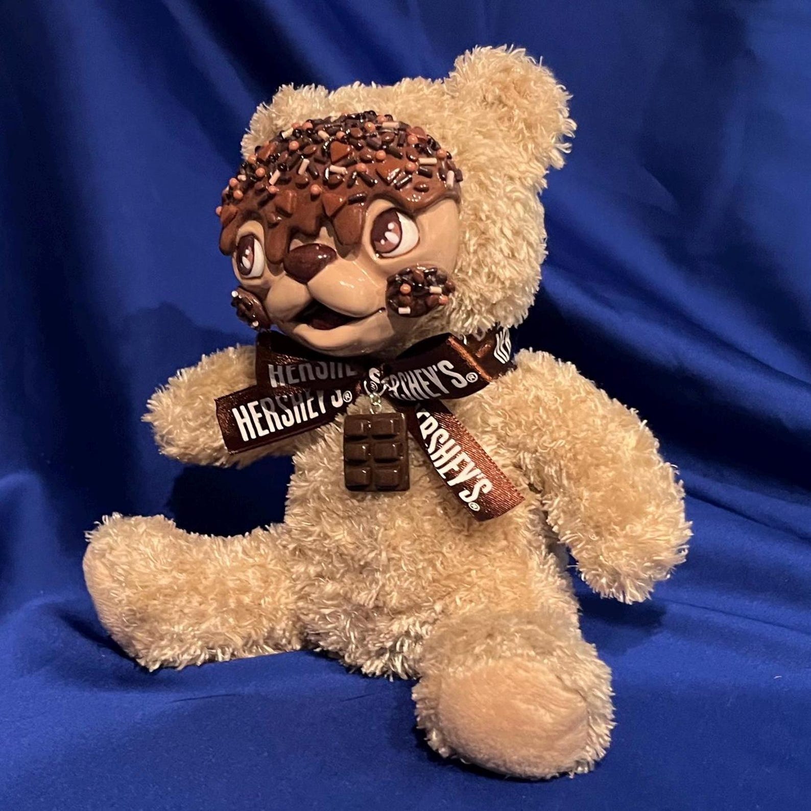Chip- OOAK Clay Face Plushie - Etsy