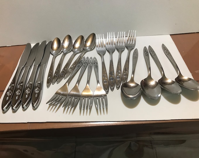 1967 ONEIDA FLATWARE Advertisement Art Original Vintage 1960s Glamour ...