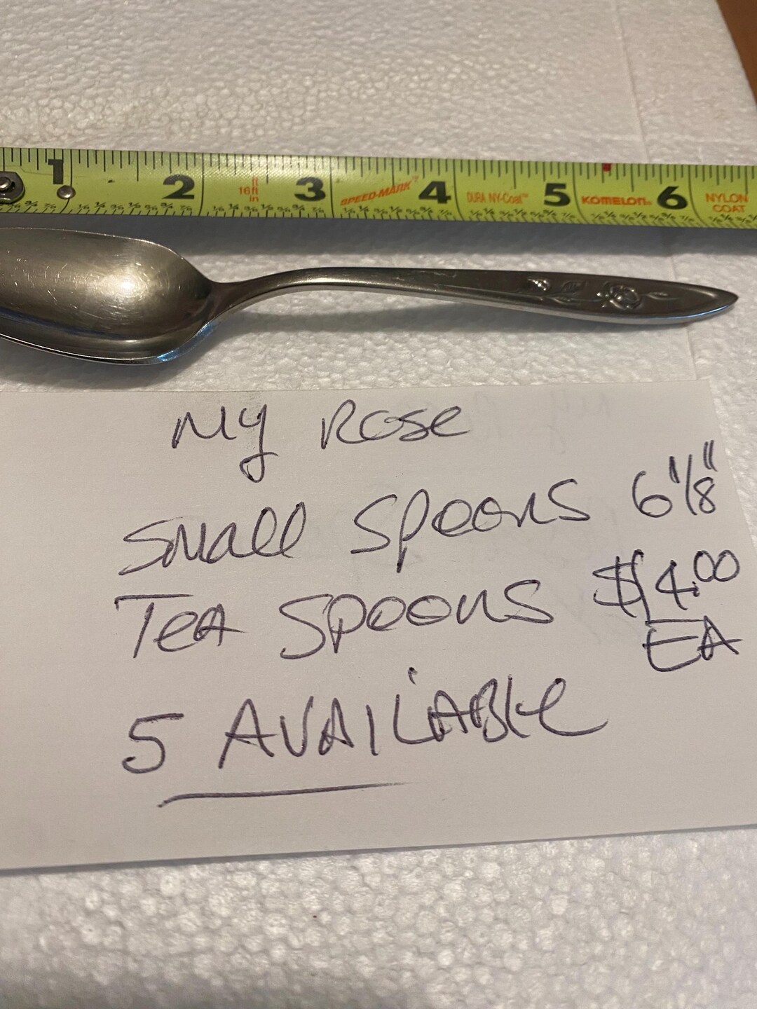 Oneida Flatware My Rose Pattern Teaspoons - Etsy