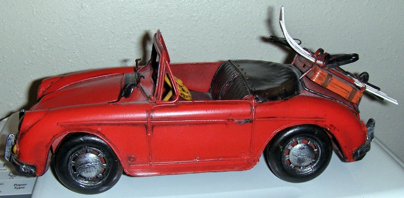 Vintage Metal Toy Car Convertible - Etsy