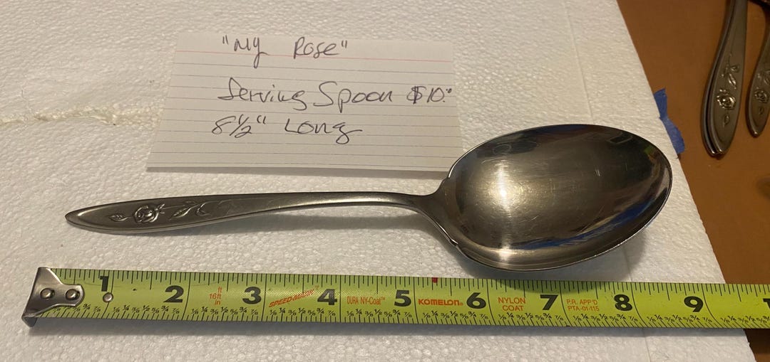 Oneida FLATWARE MY Rose PATTERN Serving Spoon - Etsy