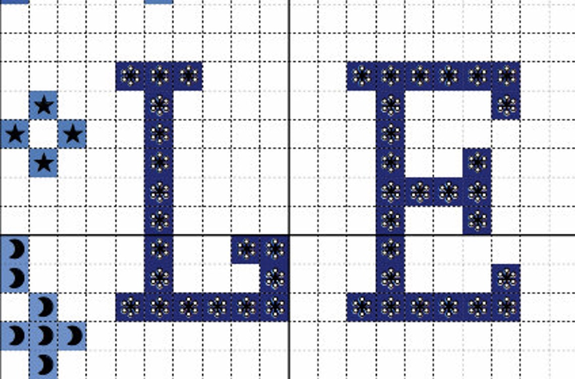 Let It Snow Cross Stitch Pattern Modern & Cute Winter - Etsy