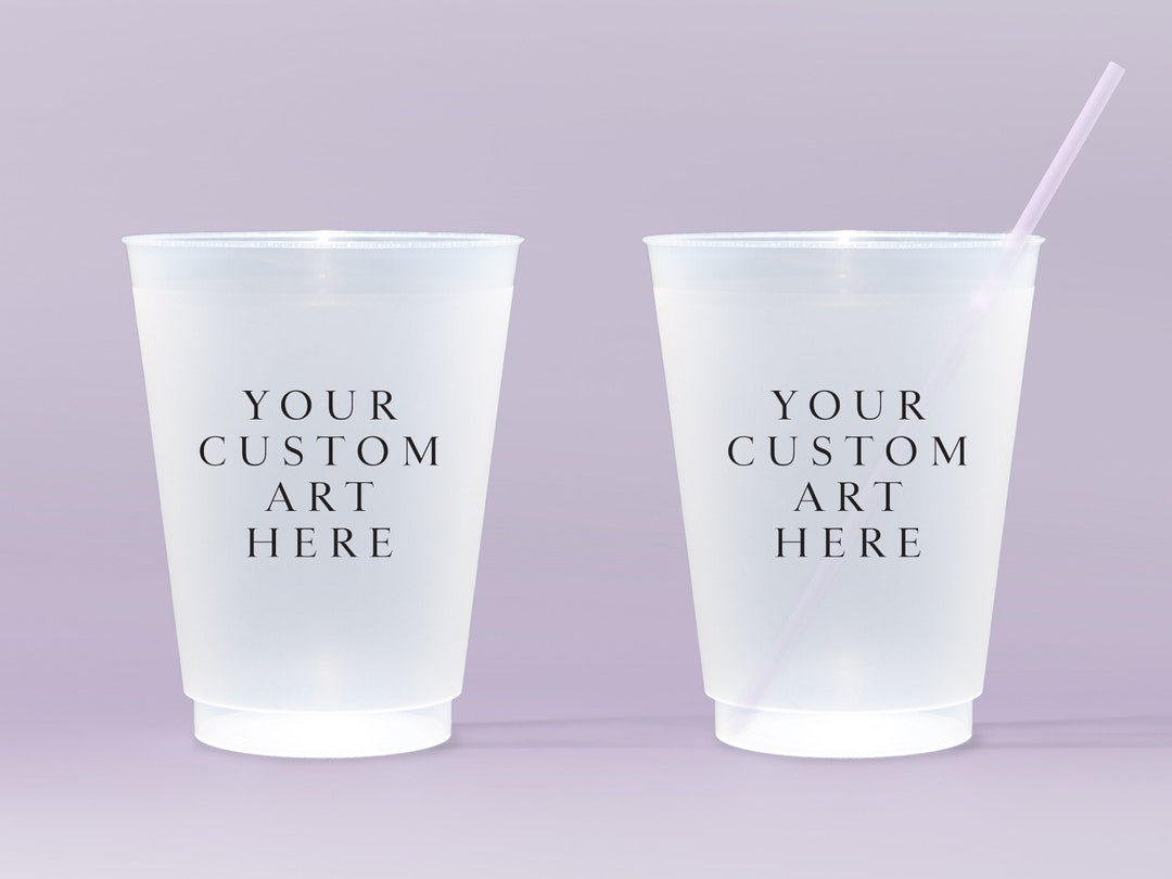 Frosted Shatterproof Cups | Your Custom Art on Cups | 7 Sizes | Frost ...