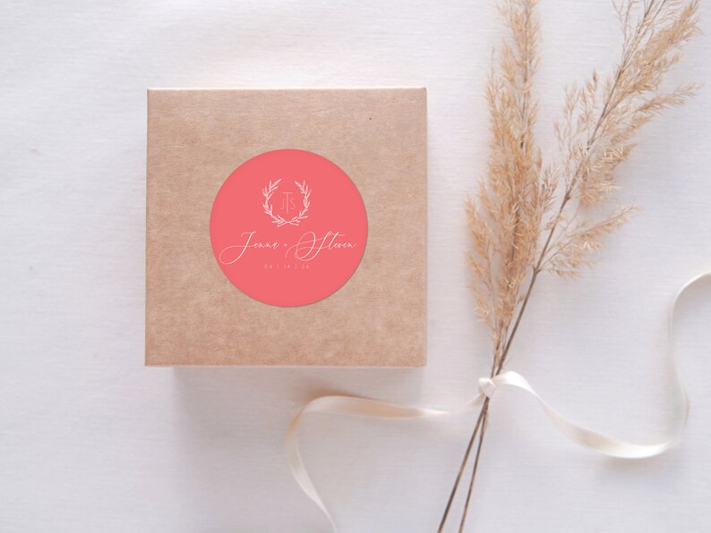 DIGITAL FILE Wreath Wedding Logo Design Floral Wedding | Etsy