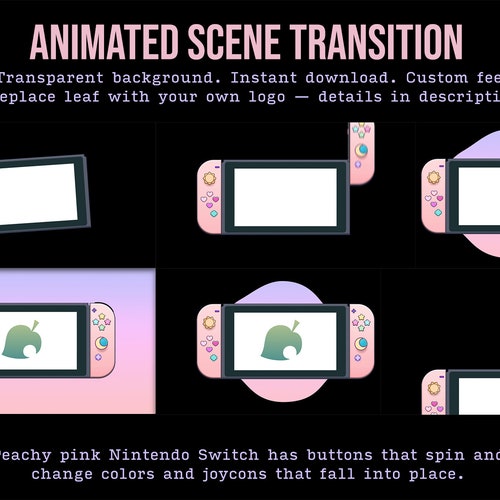 Switch Scene Transition Adorable Streamer / Vtuber Stinger - Etsy