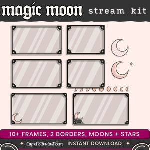 Magic Moon Twitch Overlays - Animated Stream Assets - Stream Alerts ...