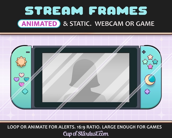 Switch Stream Overlay Webcam Frame / Game Display Twitch - Etsy.de