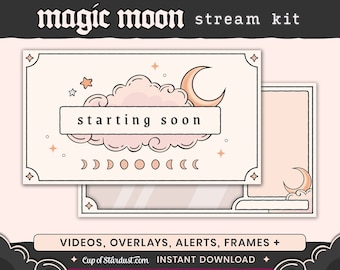 Twitch Profile Banner Moon and Stars Astrology Theme Zodiac - Etsy