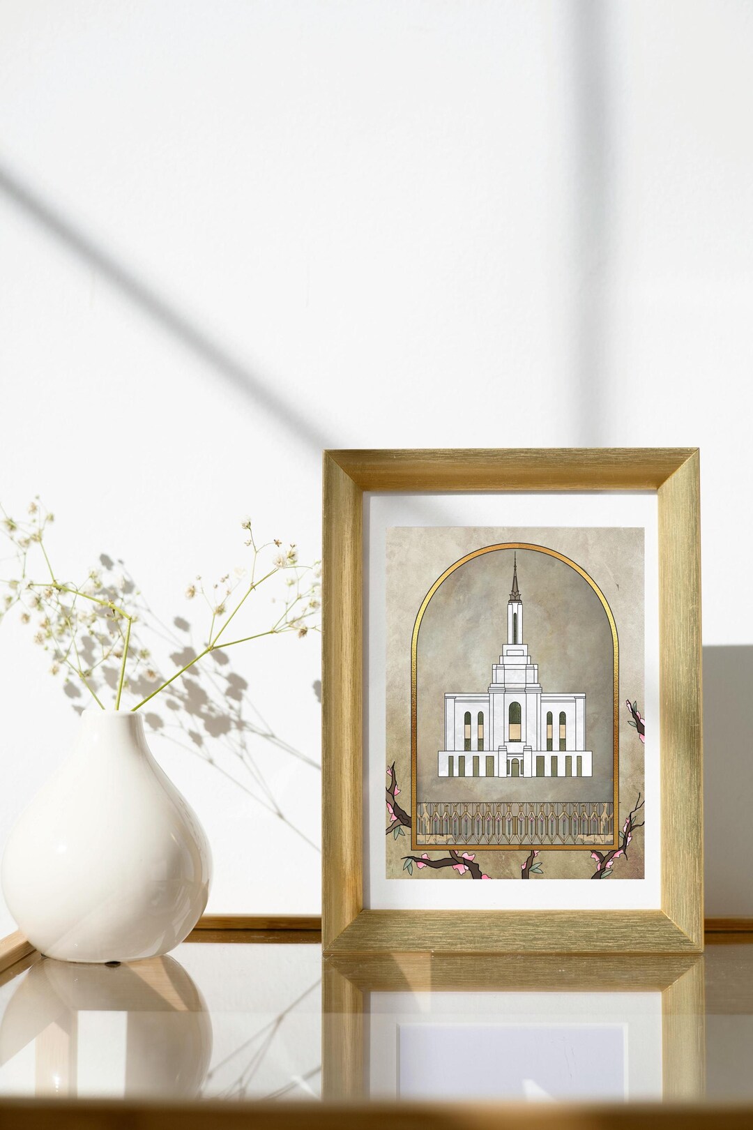 Orem Utah Temple Art Print: Stained Glass Style (digital Download) - Etsy