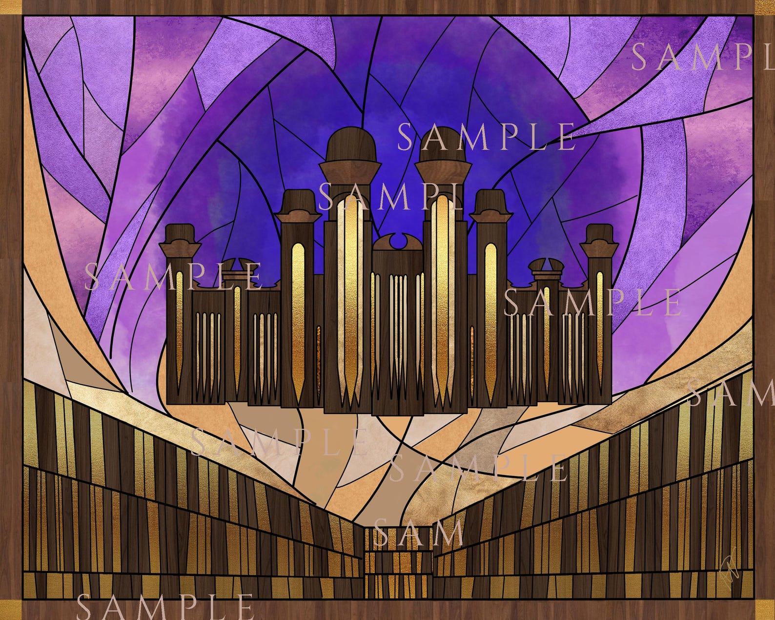 LDS Tabernacle Stained Glass Art Print (digital Download) - Etsy