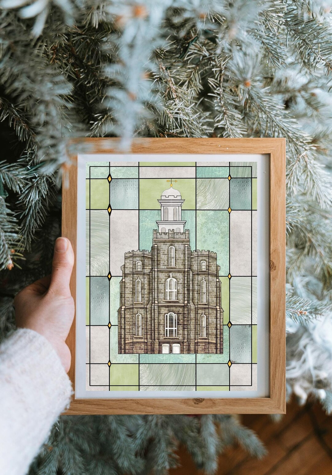 Logan Temple, LDS Art, LDS Temple, Digital Print, Logan Utah, Logan ...