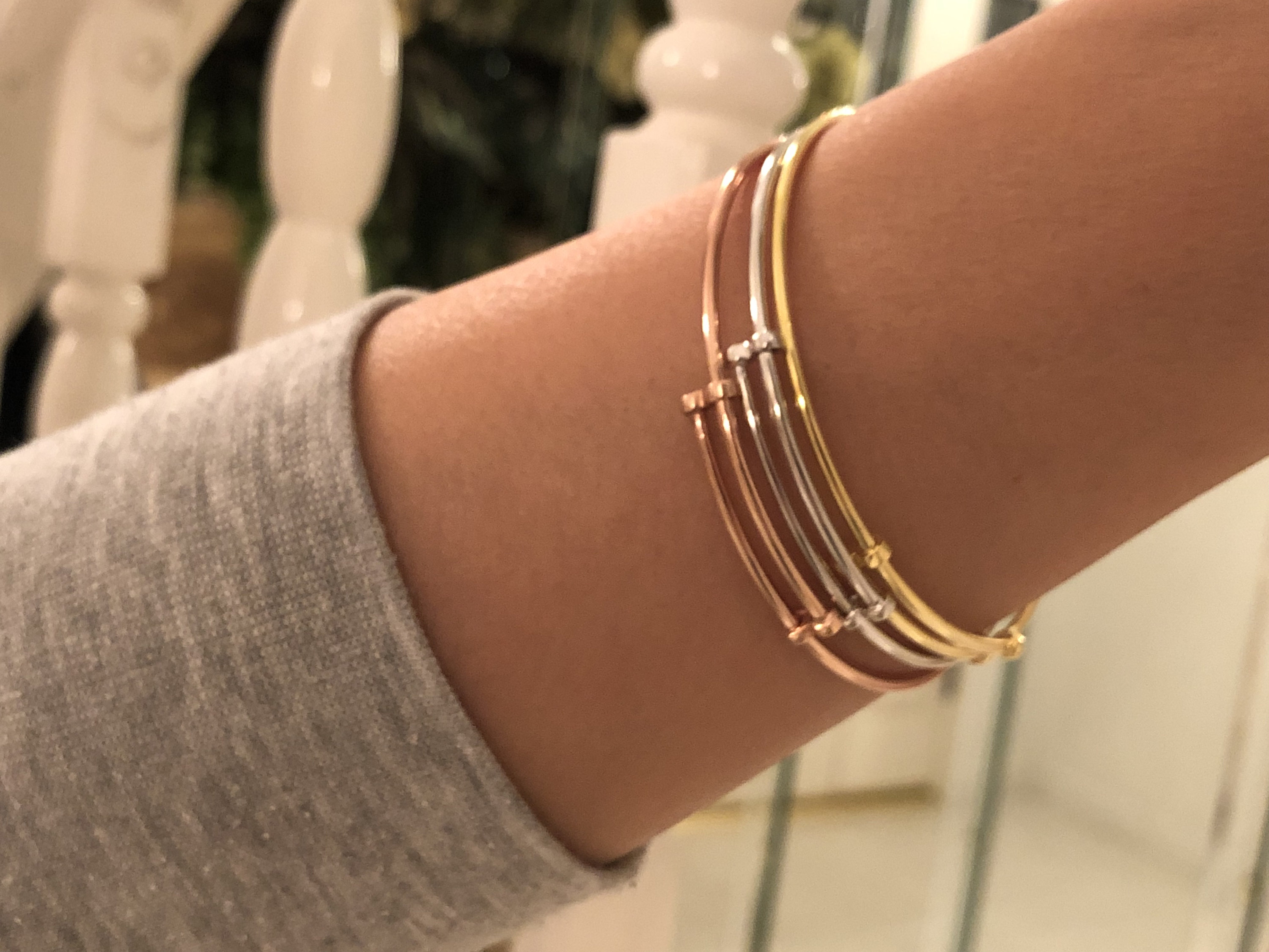 Expandable Silver Bangle Bracelets - Etsy