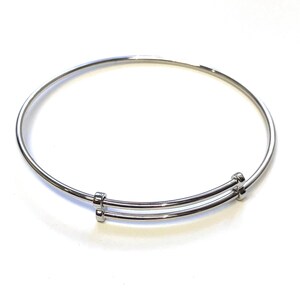 Expandable Silver Bangle Bracelets - Etsy