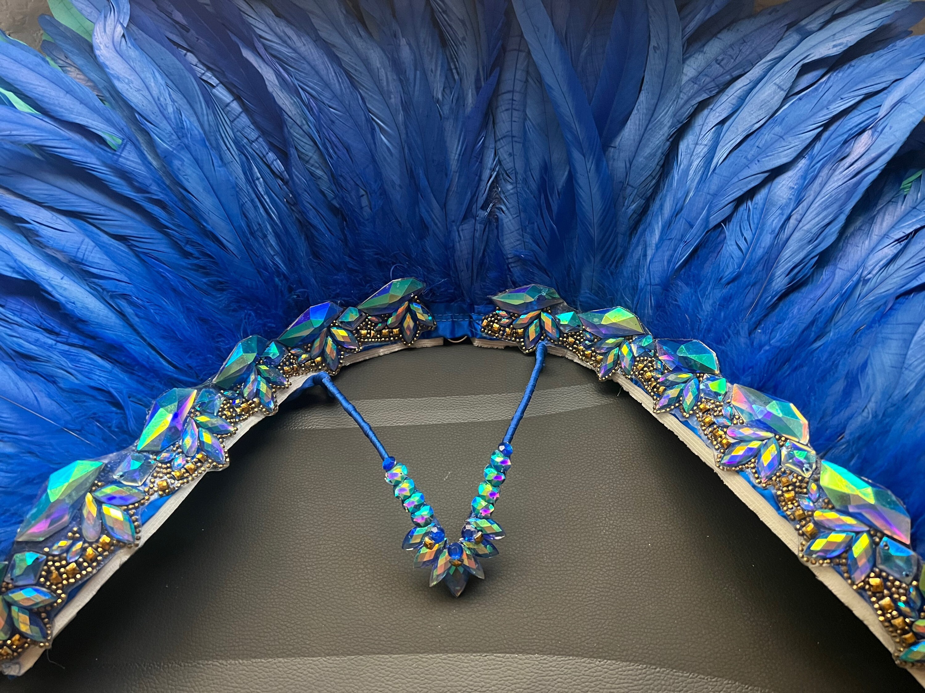 Customizable Carnival Sets Wire Bra Feather Shawl and Tiara - Etsy