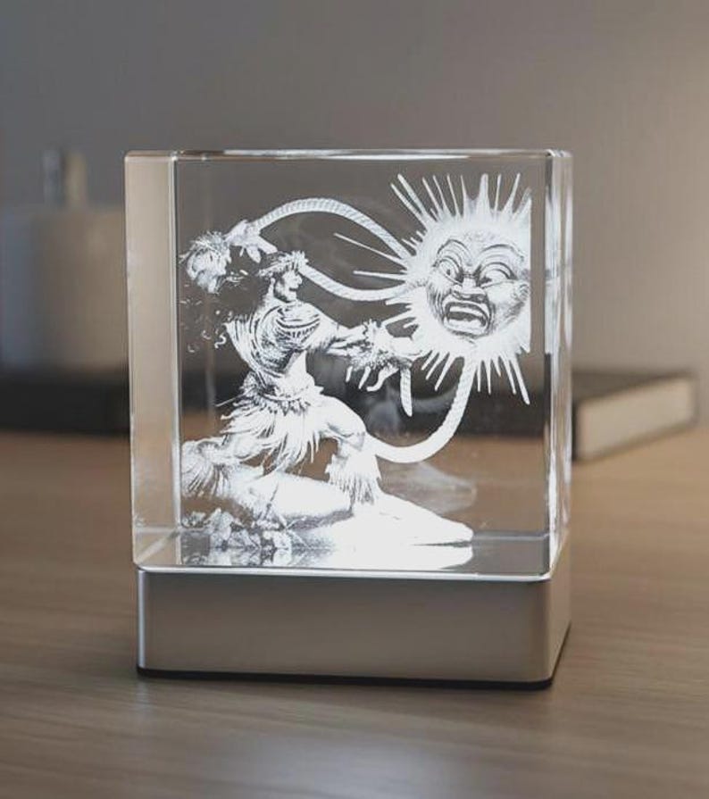 3D Crystal 'maui Catching Sun' LED Light Collectible - Etsy