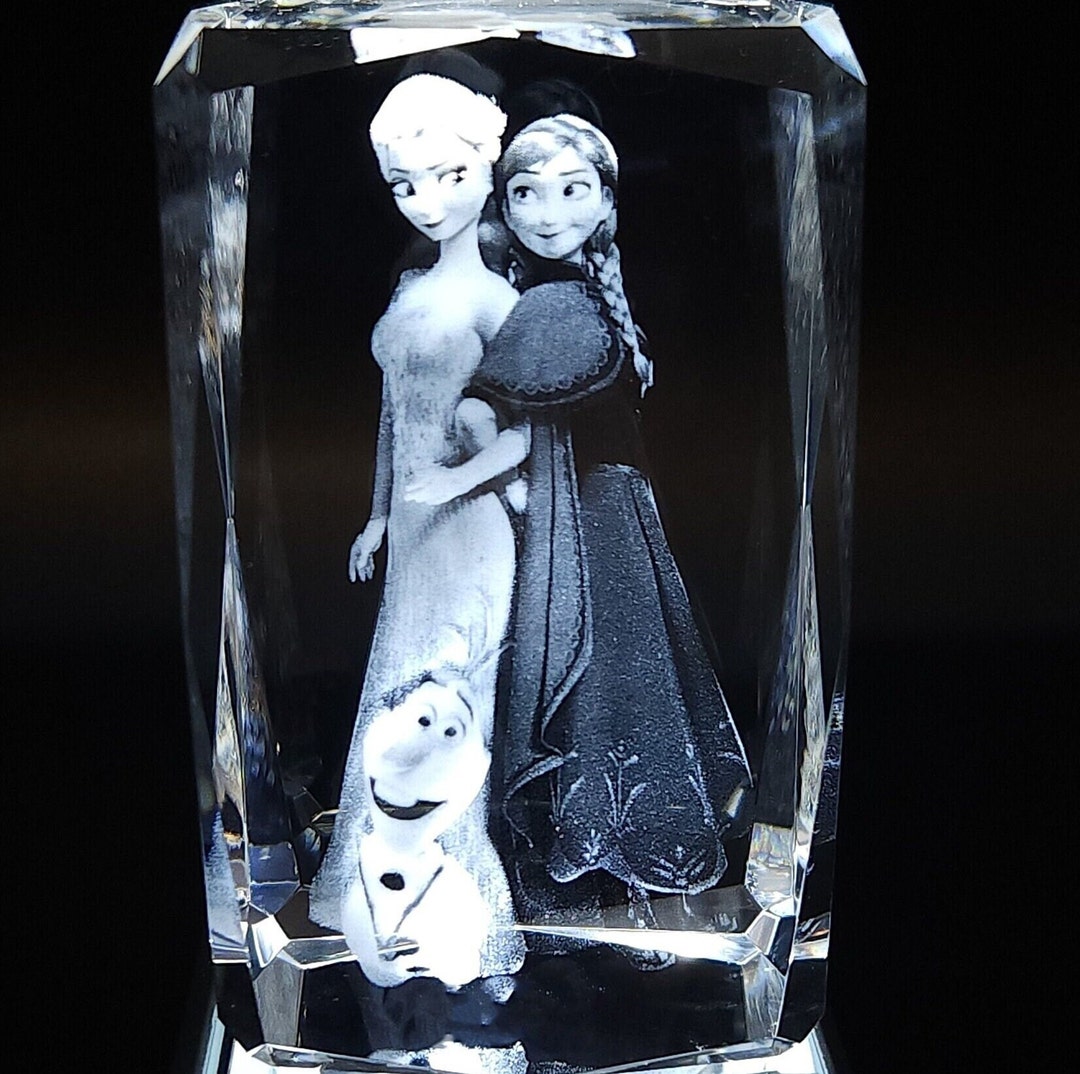 3D Elsa Anna Olaf Light up Crystal Frozen Collectible + Ships Within ...