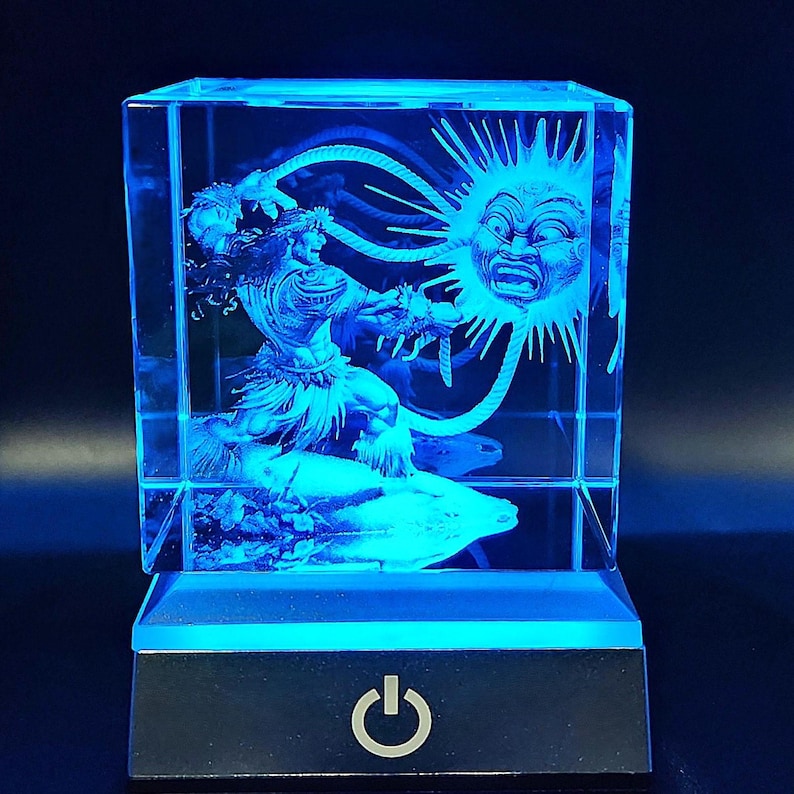 3D Crystal 'maui Catching Sun' LED Light Collectible - Etsy
