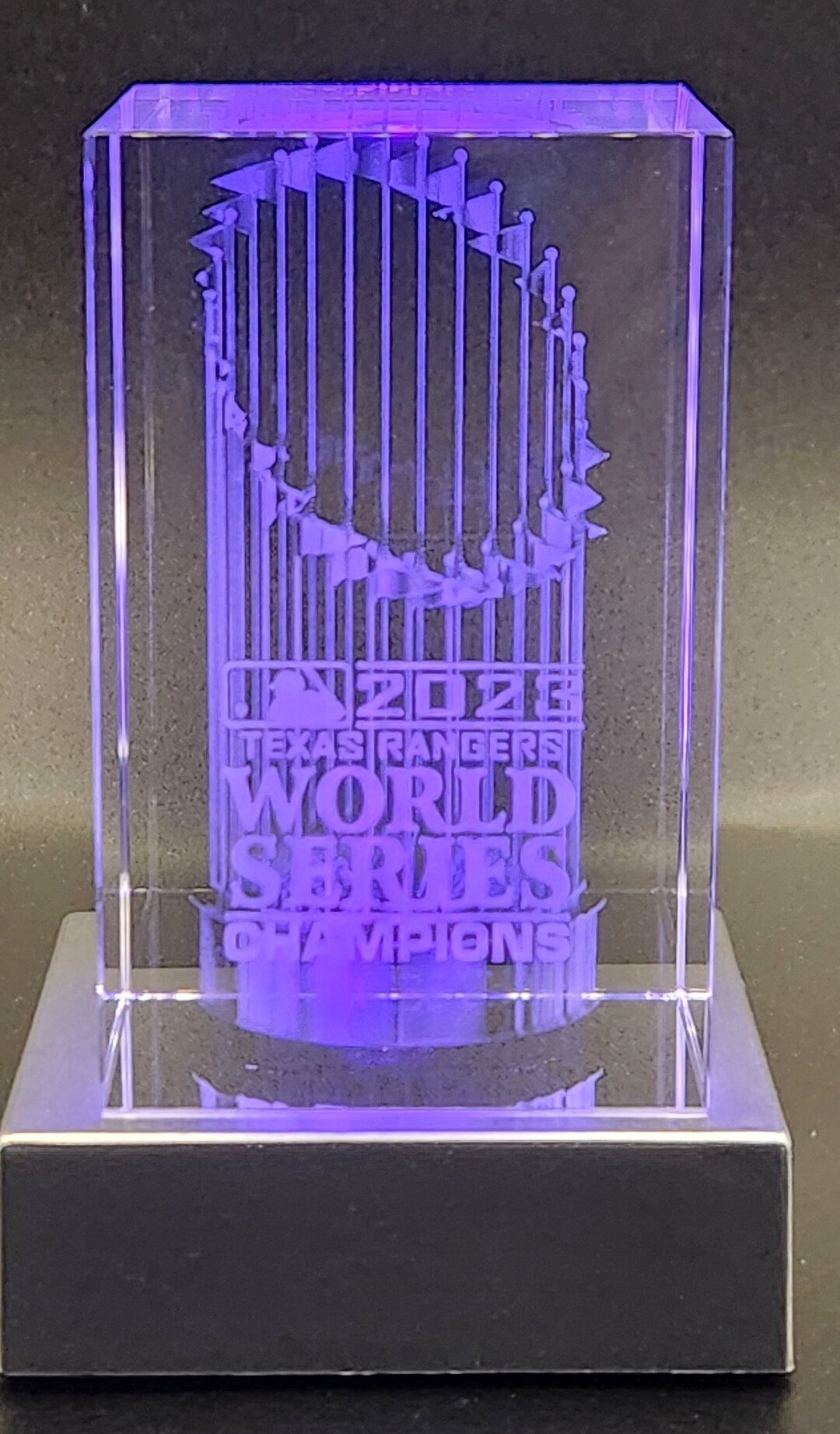 World Series Champions Trophy 3D Crystal Collectible With Free 7-color ...