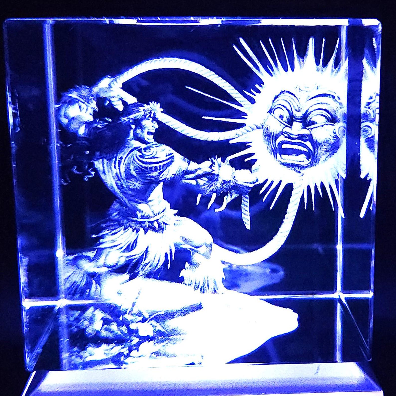 3D Crystal 'maui Catching Sun' LED Light Collectible - Etsy