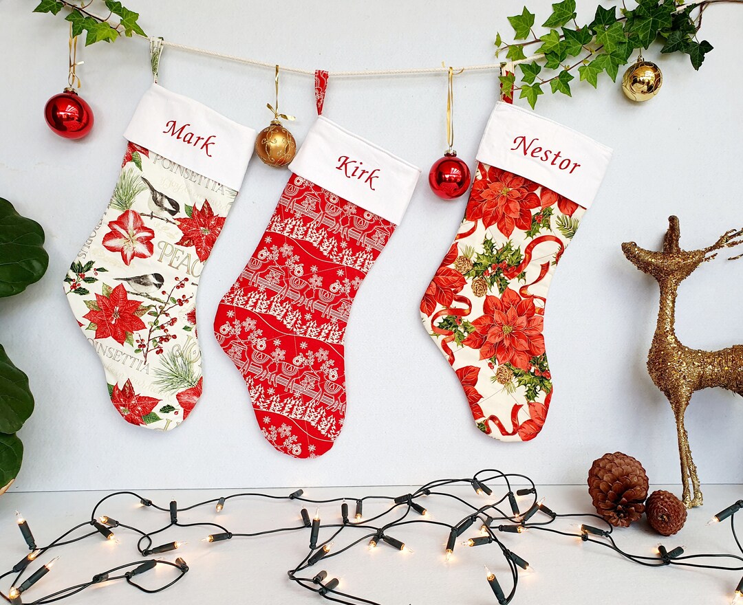 Personalised Premium Extra Large Quilted Christmas Stocking - Etsy