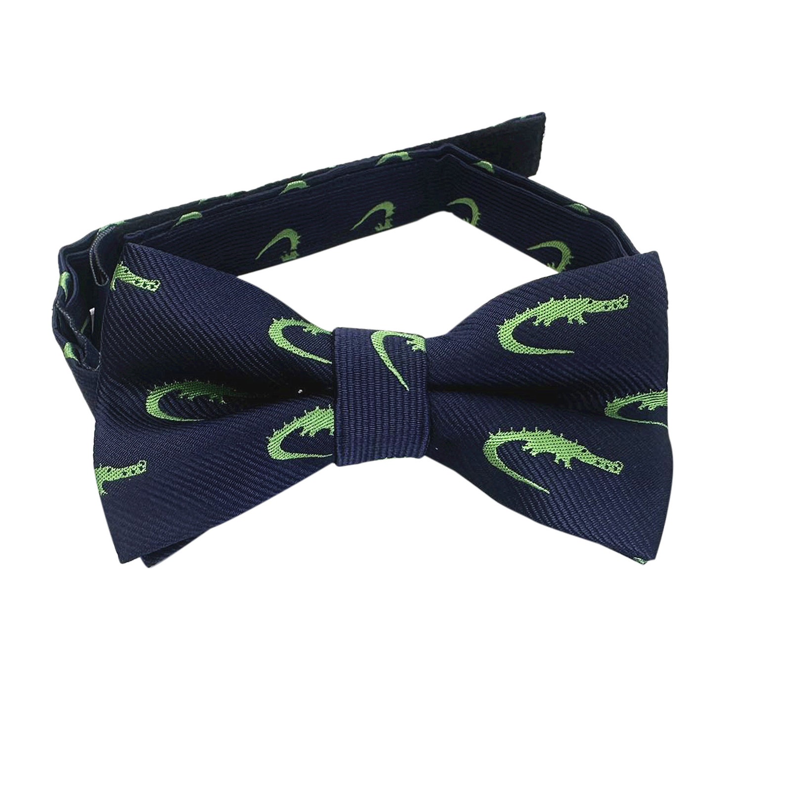 Navy Blue Crocodile Skinny Tie Mans Novelty Necktie Animal Print ...