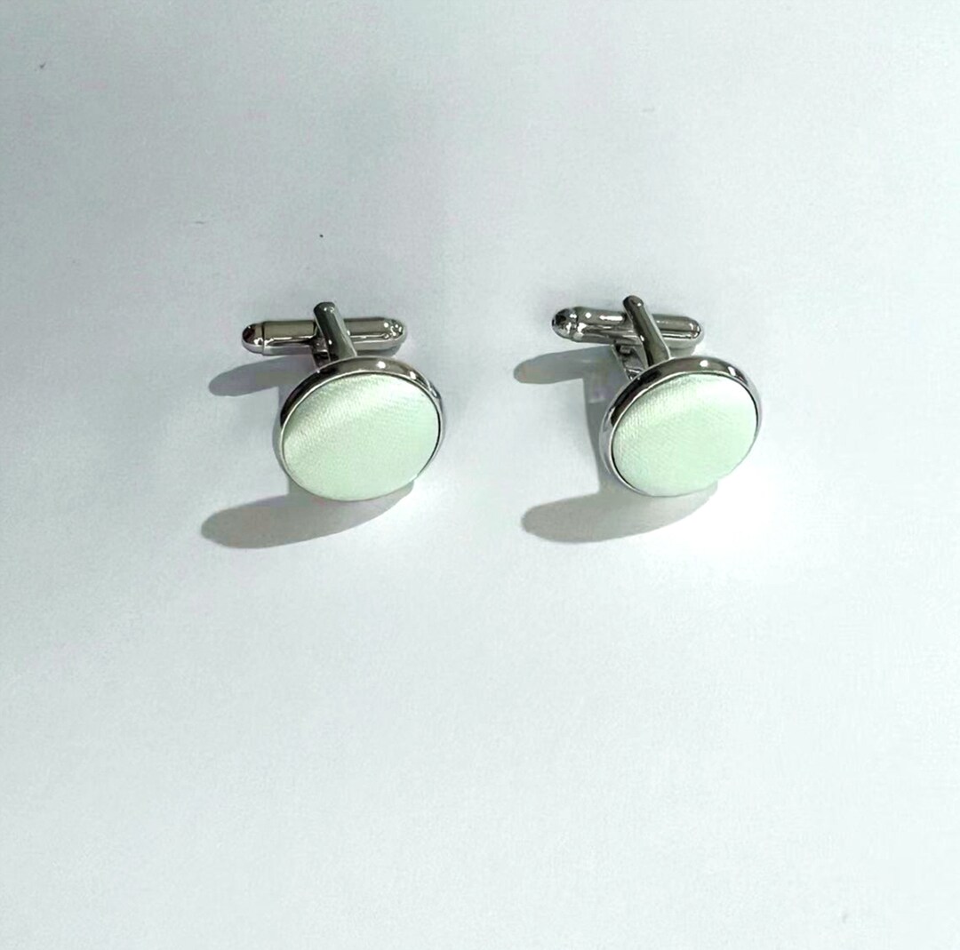 Light Sage Cufflinks Custom Cufflink Silver Cufflinks Gold Cufflinks ...