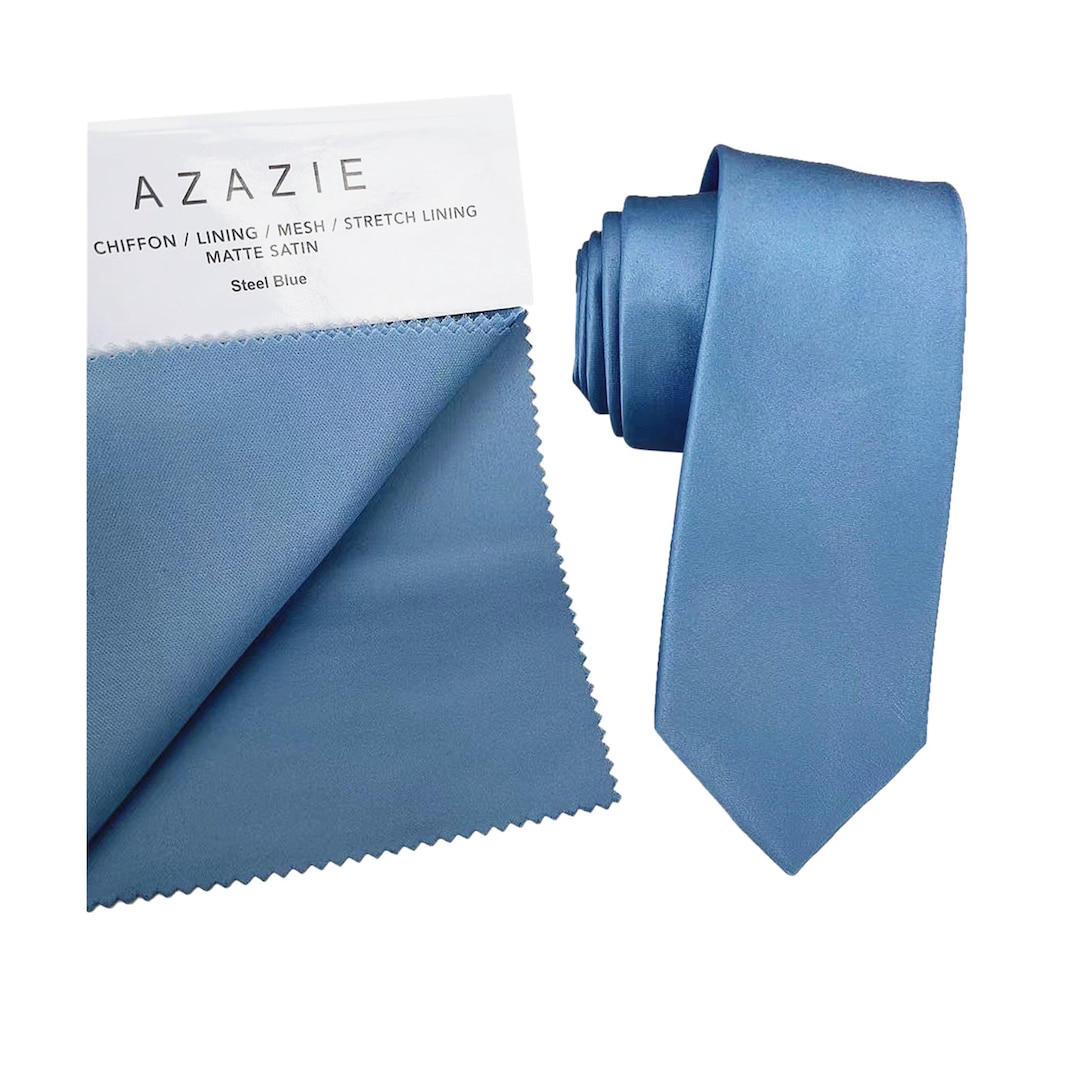 Steel Blue Wedding Tie, Men's Necktie Steel Blue , Men's Steel Blue ...