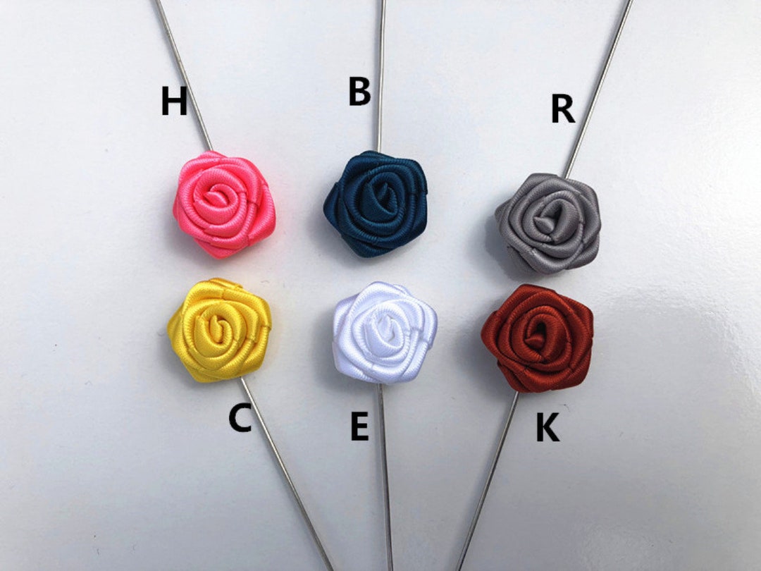 Mini White Brooch Rose Flower Lapel Pin Accessories Brooch Pin ...