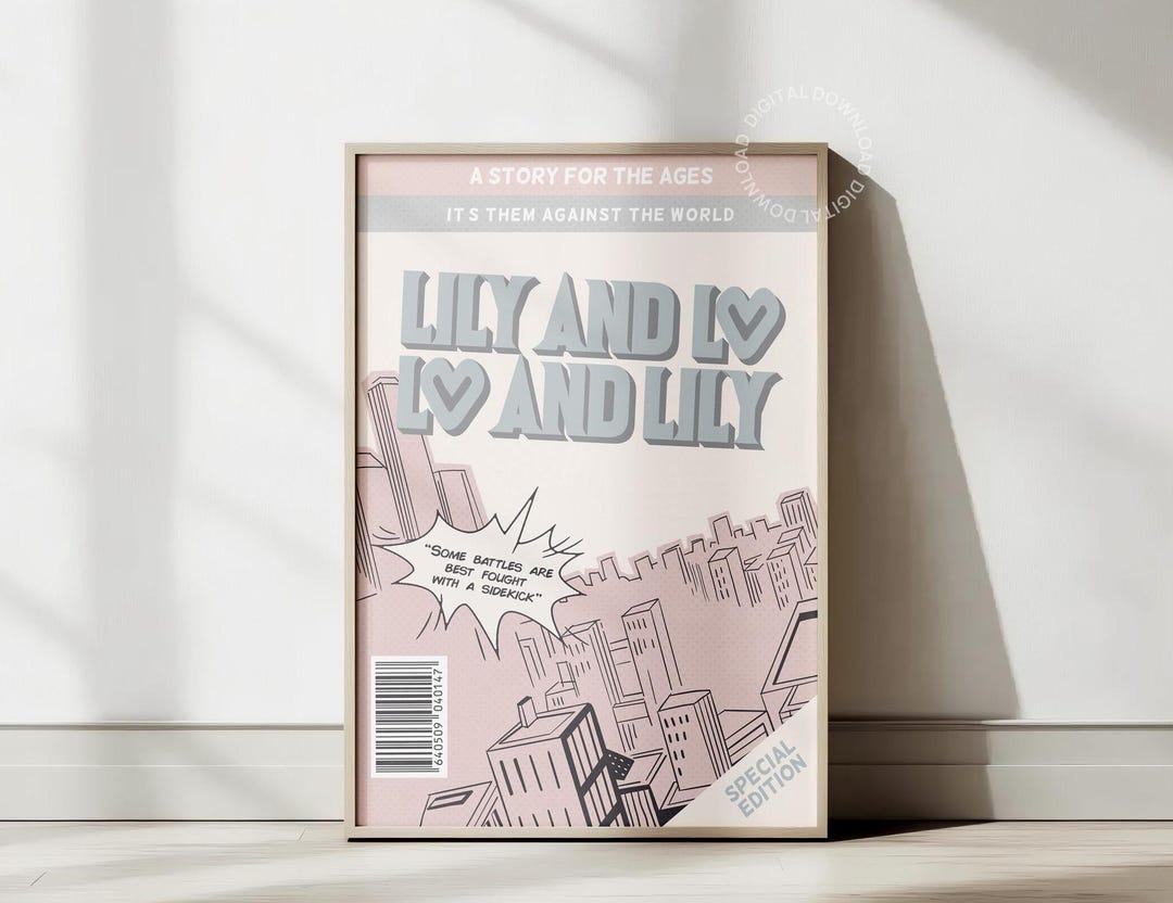 Lily and Lo Comic Book Cover: Addicted to You Series Poster Minimal ...