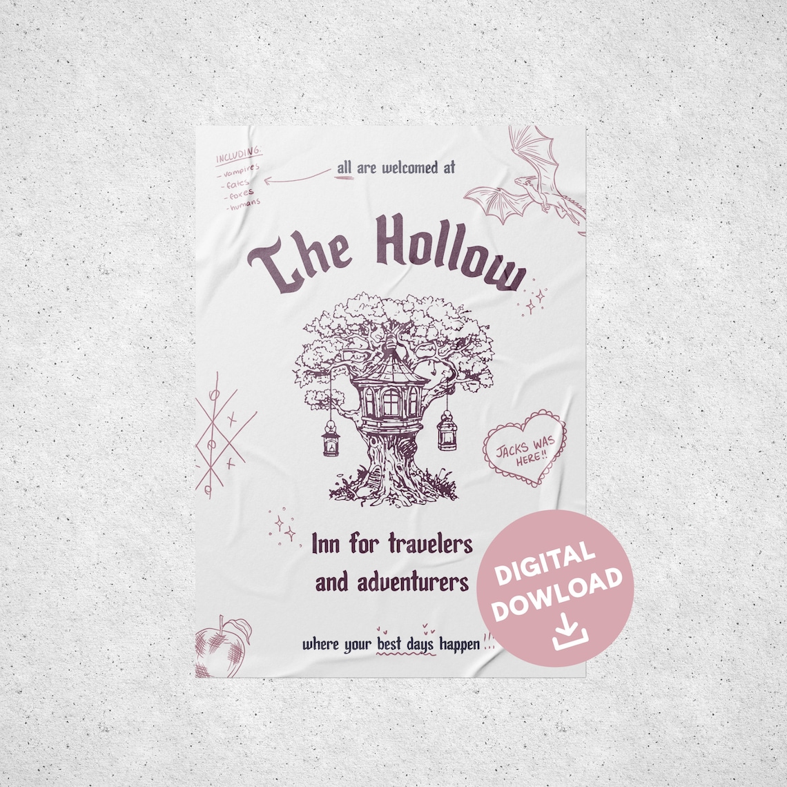 Evangeline and Jacks the Hollow: A Curse for True Love OUABH Series - Etsy