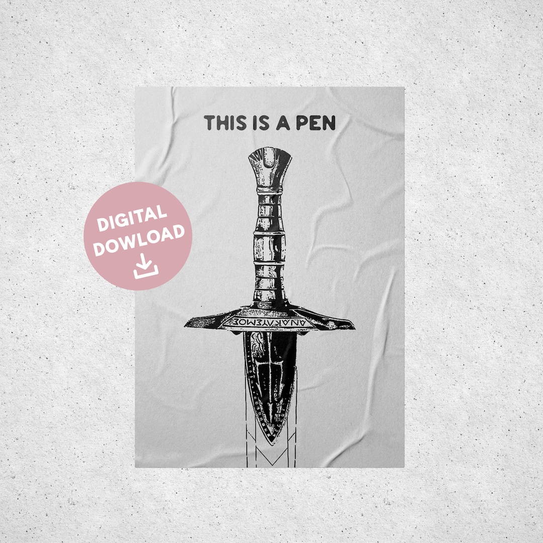 This is a Pen Percy Jackson Poster Minimal - Etsy