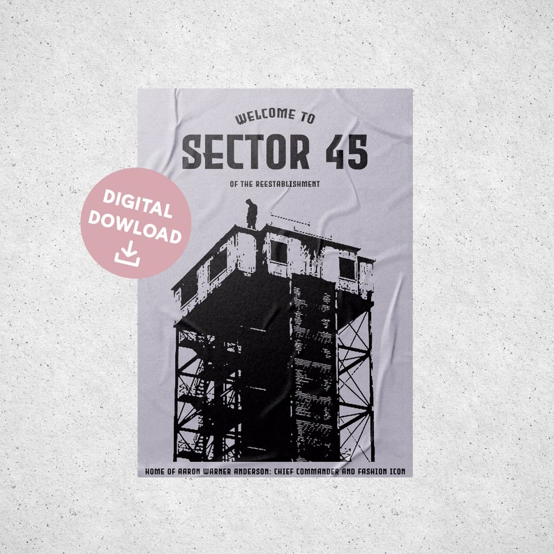 Shatter Me: Sector 45 Digital Poster Minimal - Etsy