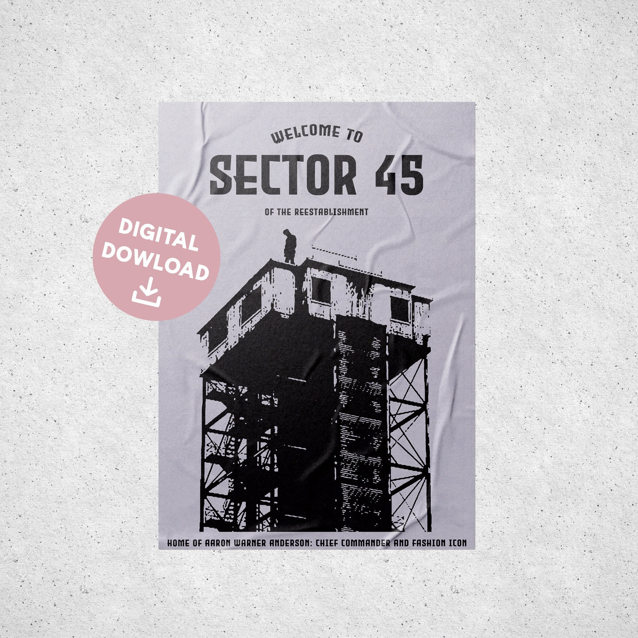 Shatter Me: Sector 45 Digital Poster Minimal - Etsy UK