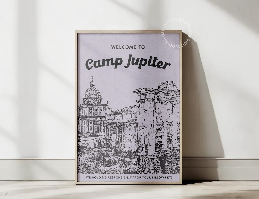 Welcome to Camp Jupiter Percy Jackson Poster Minimal - Etsy