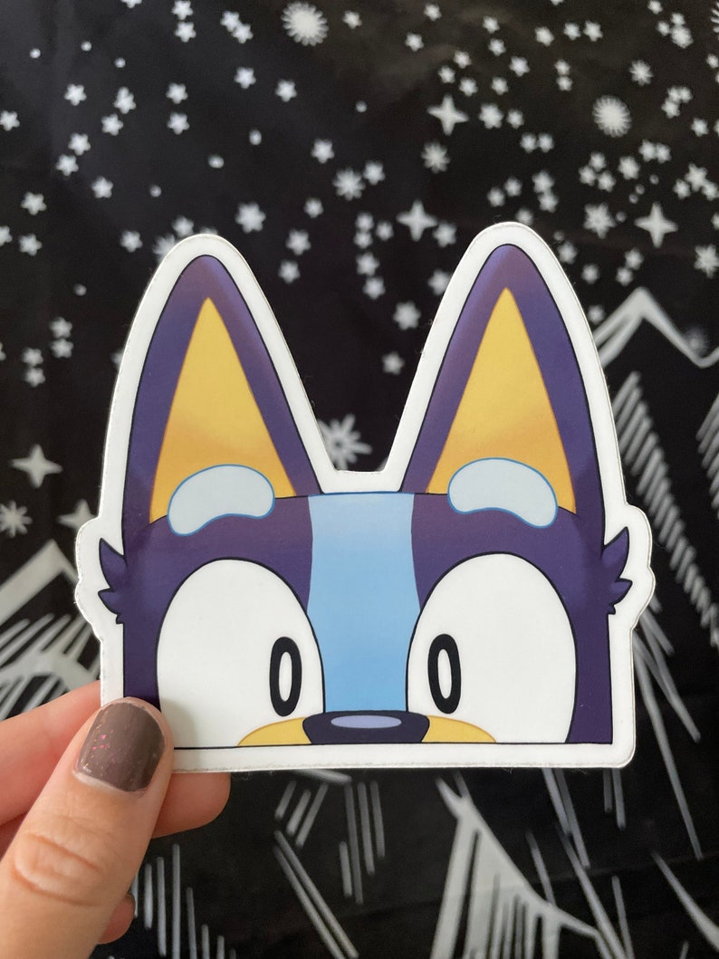 Bluey Peeker Sticker - Etsy