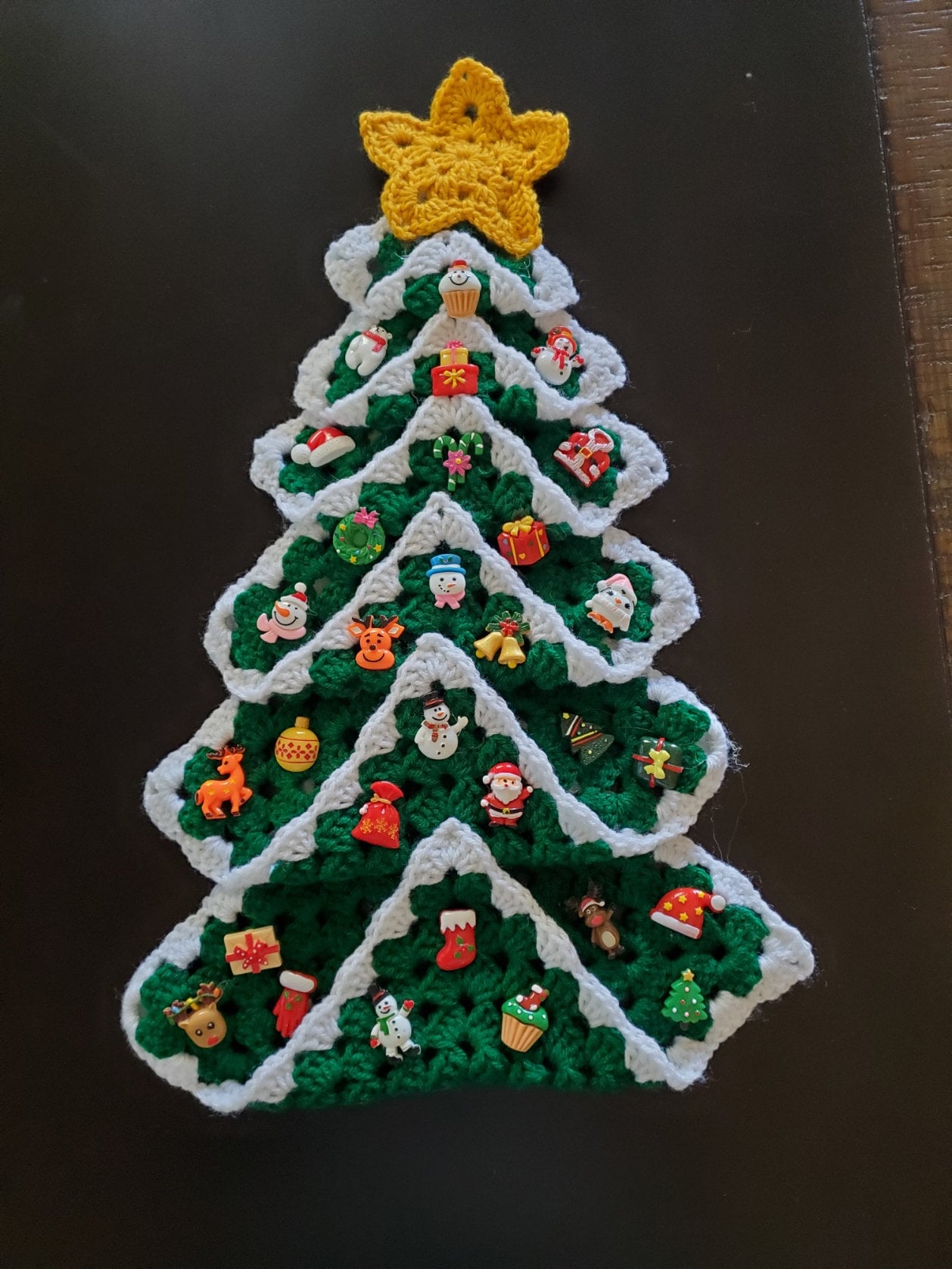 Granny Square Christmas Tree Pattern - PDF Format - Etsy