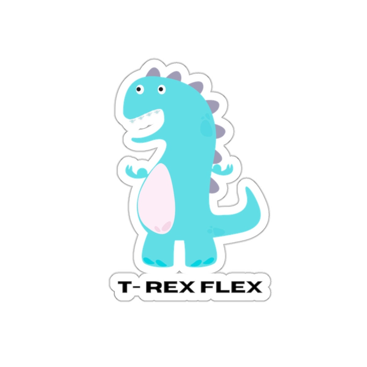T-rex Flex Sticker - Etsy