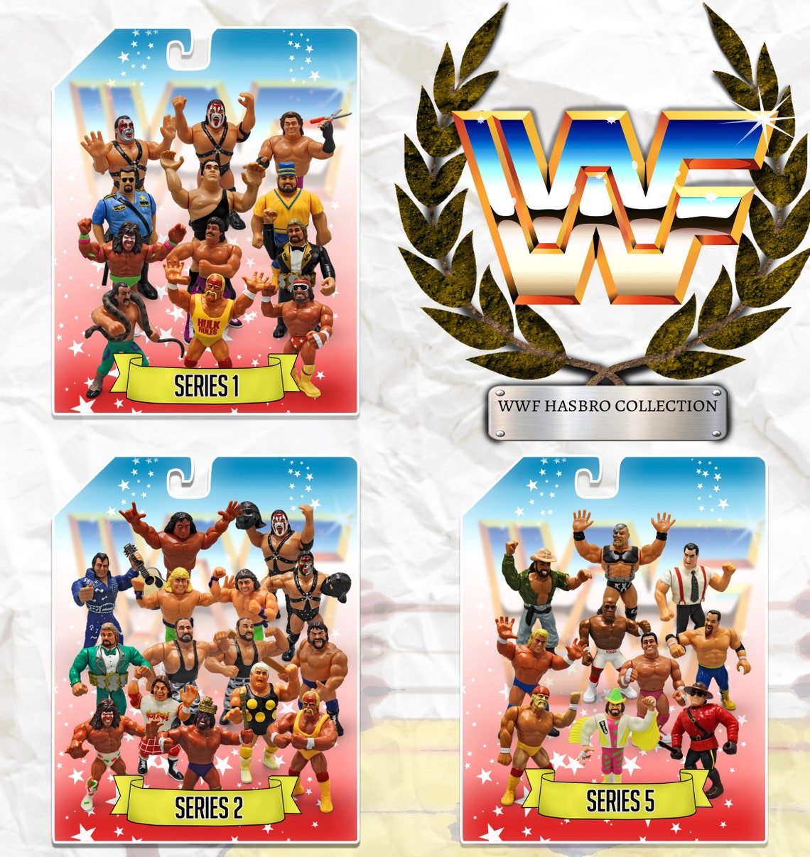 WWF Hasbro Figure Collection Poster - Etsy