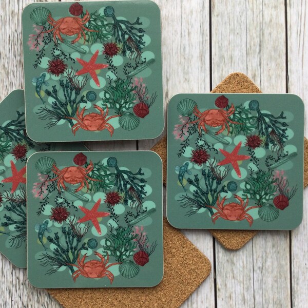 Seaside Coasters - Etsy