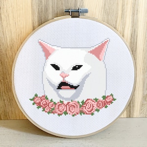 Smudge the Cat Meme Cross Stitch Pattern - Etsy