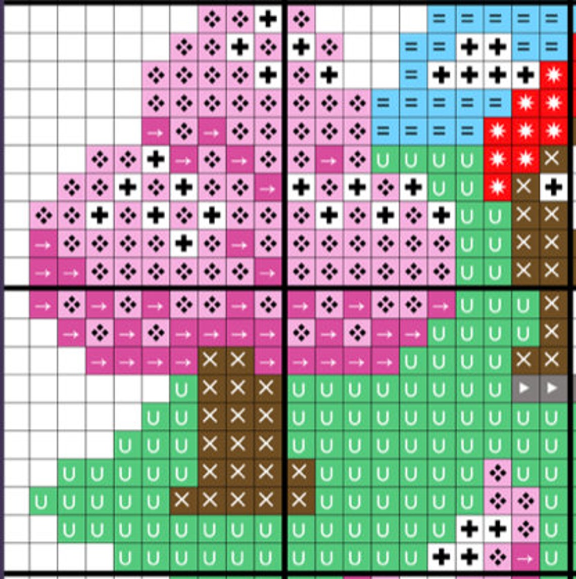 Animal Crossing Inspired Cherry Blossoms Cross Stitch | Etsy