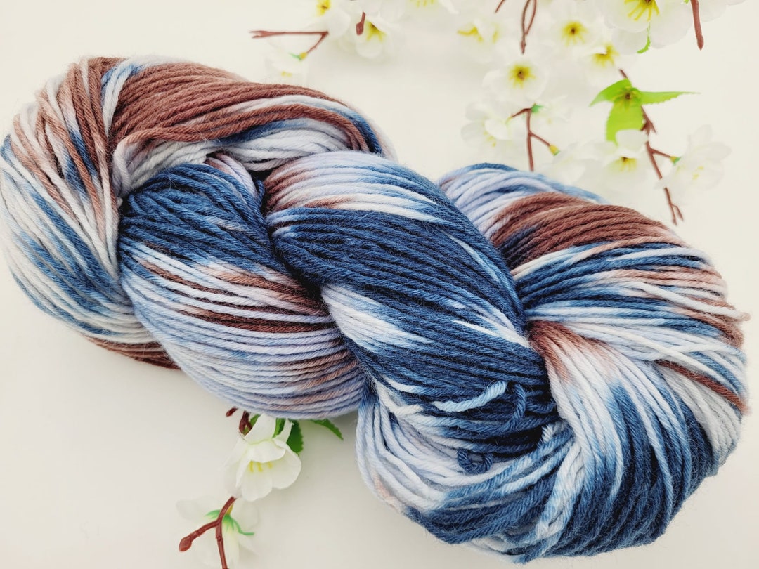 Sock Yarn 8 Ply 4 Variants 200g Mottled Hand-dyed - Etsy