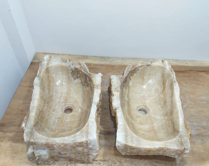 Twin Natural Onyx Sinks - Etsy