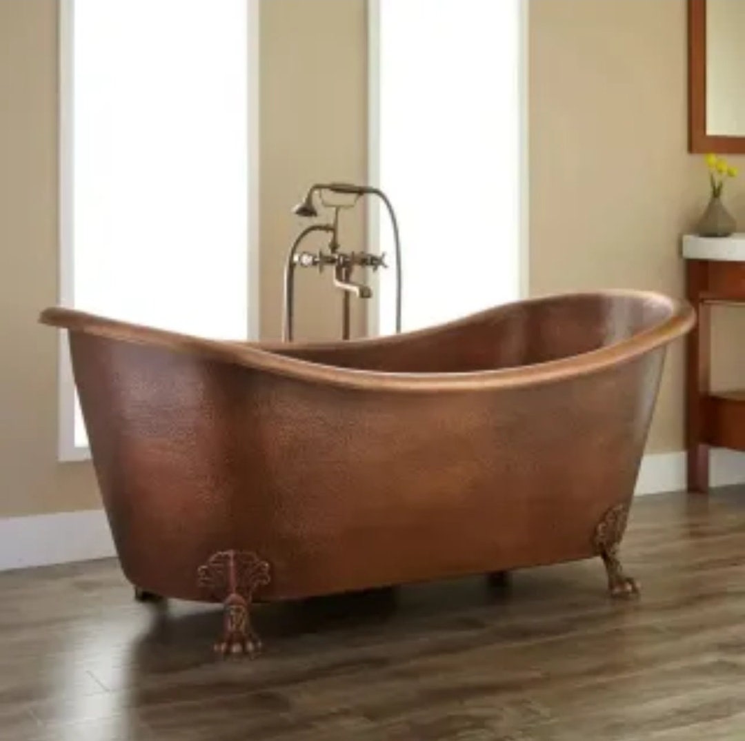 Antique Copper Bathtub - Etsy