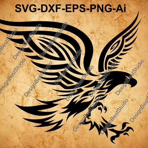Eagle SVG Eps DXF Jpg Png Bald Eagle Cricut Eagle Cut | Etsy